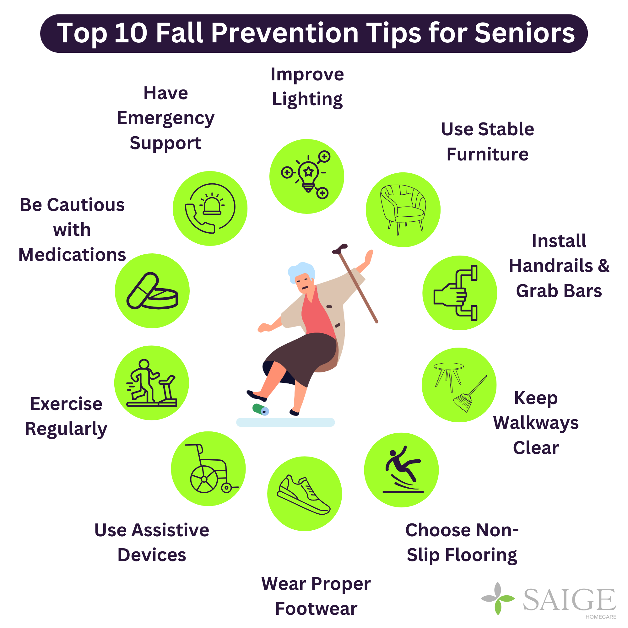 Home Safety Checklist for Aging in Place - Saige Homecare
